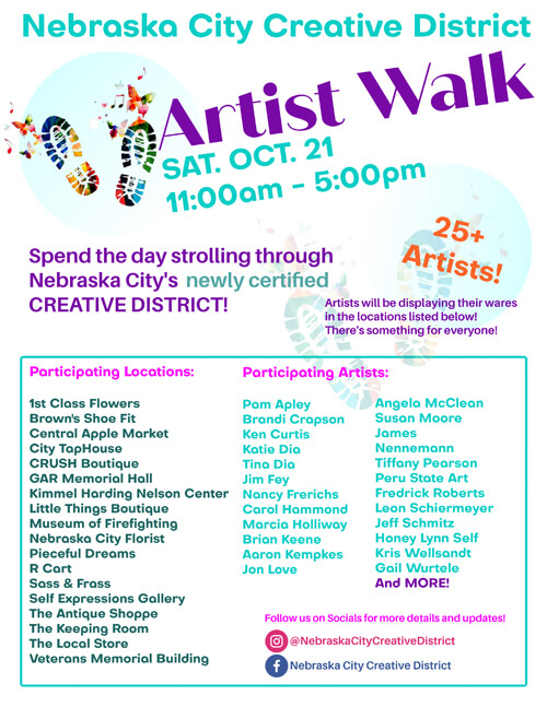 Artist Walk Information | Nebraska City Creative District